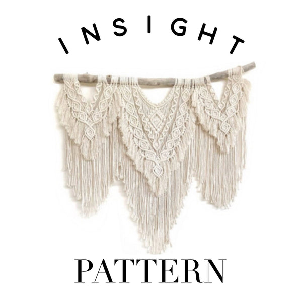 Intermediate - Advanced "Insight" Macrame Pattern – Home Vibes