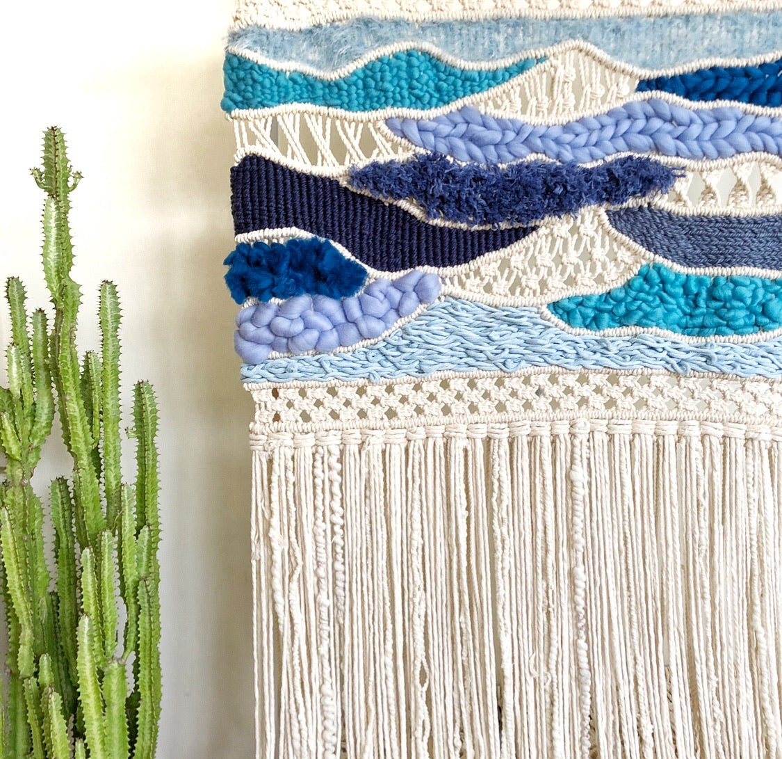 OPEN OCEAN Macrame + Weaving Tapestry – Home Vibes